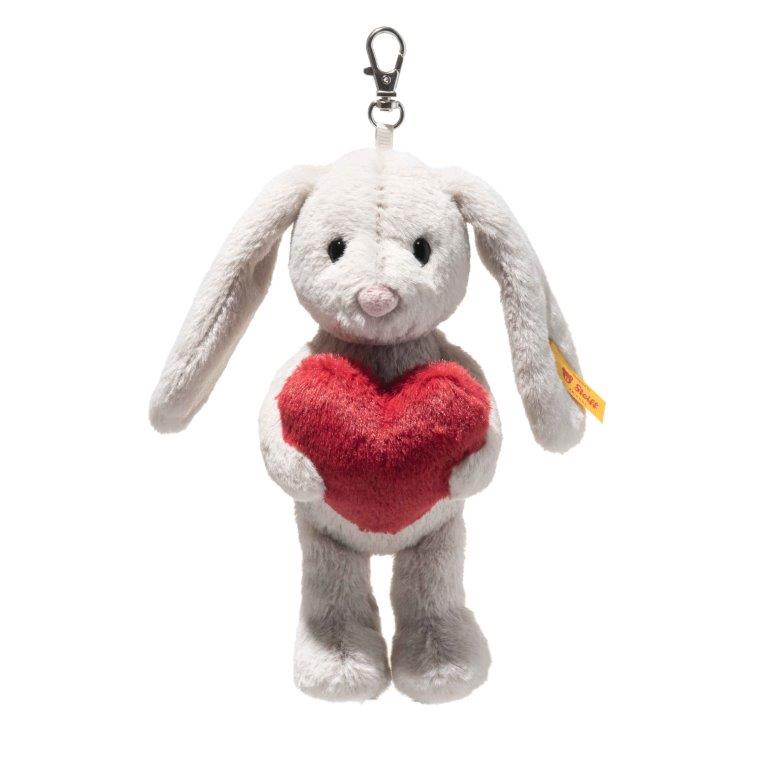Steiff Key Ring Pendant Hoppie Rabbit Love, 15 cm – Axis Toys & Gifts