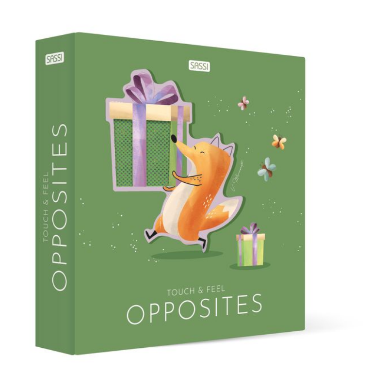 Sassi Touch & Feel Pocket Book - Opposites – Axis Toys & Gifts