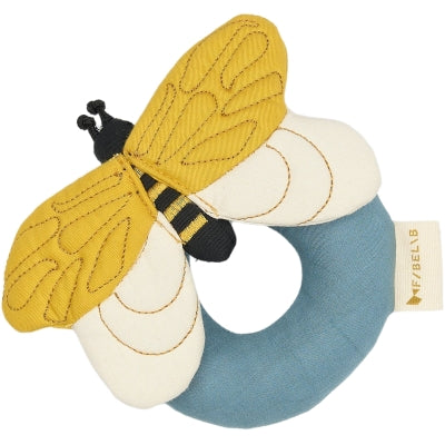 Fabelab Rattle - Bee - Whisper White, 14 cm – Axis Toys & Gifts