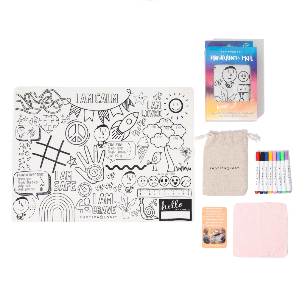 Emotionology Mindfulness Silicone Mat & Markers – Axis Toys & Gifts