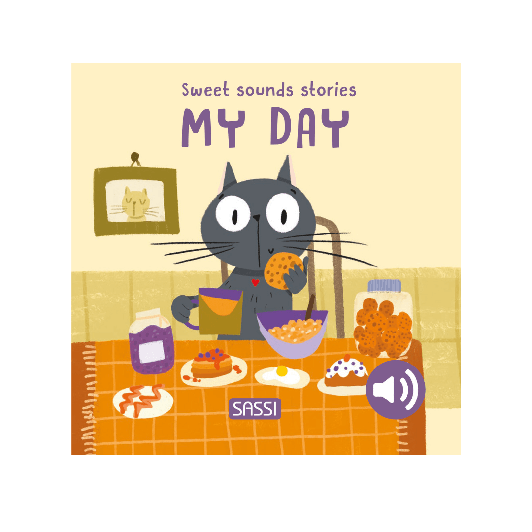 Sassi Board Book Sweet Sounds Stories - My Day – Axis Toys & Gifts