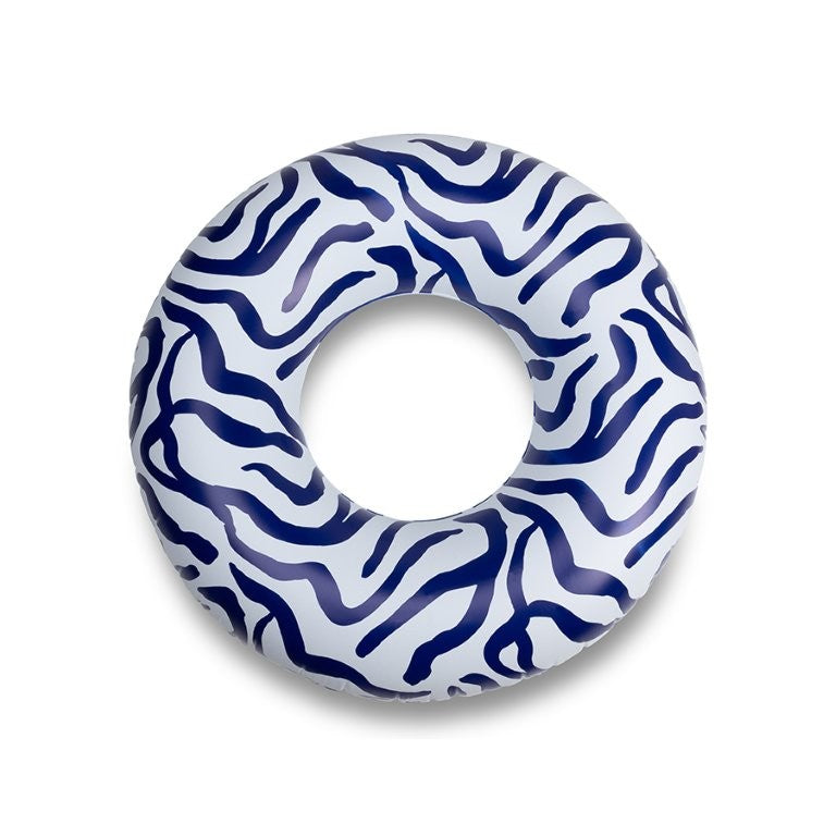 Swim Essentials Inflatable Swim Ring - Vibrant Stripes Black, 102 cm ...